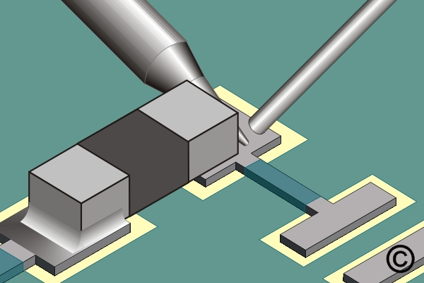 7.3.1 Soldering Surface Mount Chip Components, Point To Point Method